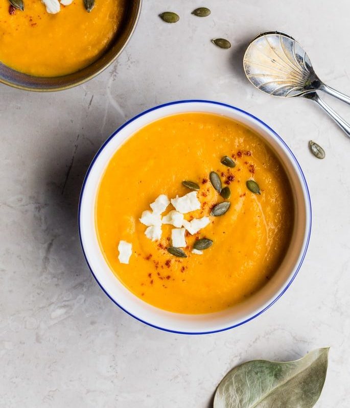 Soupe de potimarron à la châtaigne - Recette - Cerise et Potiron ...